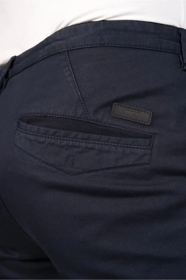 Hugo Boss Logo Detail Casual Pants - Black