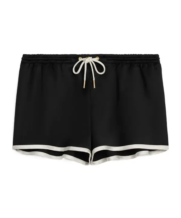 Celine Mini Triomphe Satin Shorts