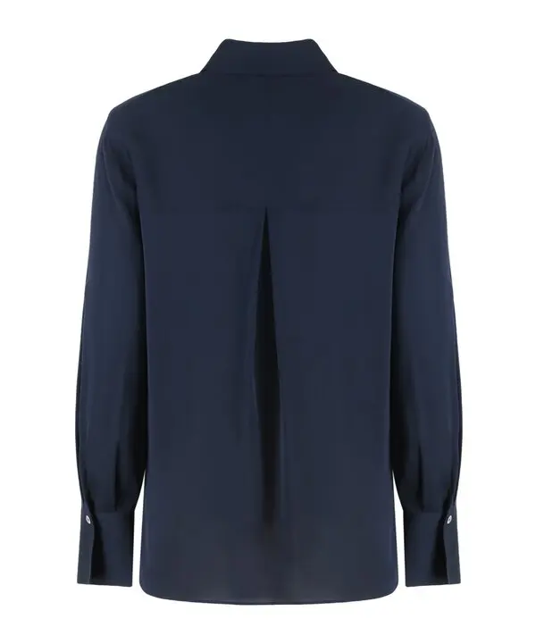 Vince Long-sleeved Button-front Shirt - Blue
