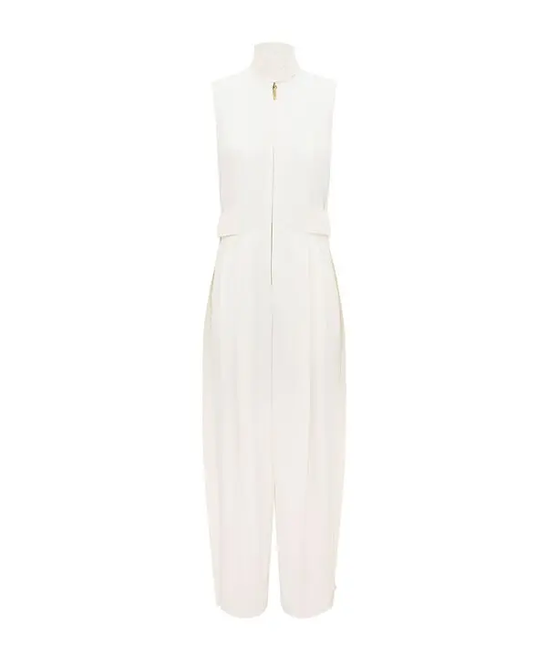 Zimmermann Twill Luna Jumpsuit - White