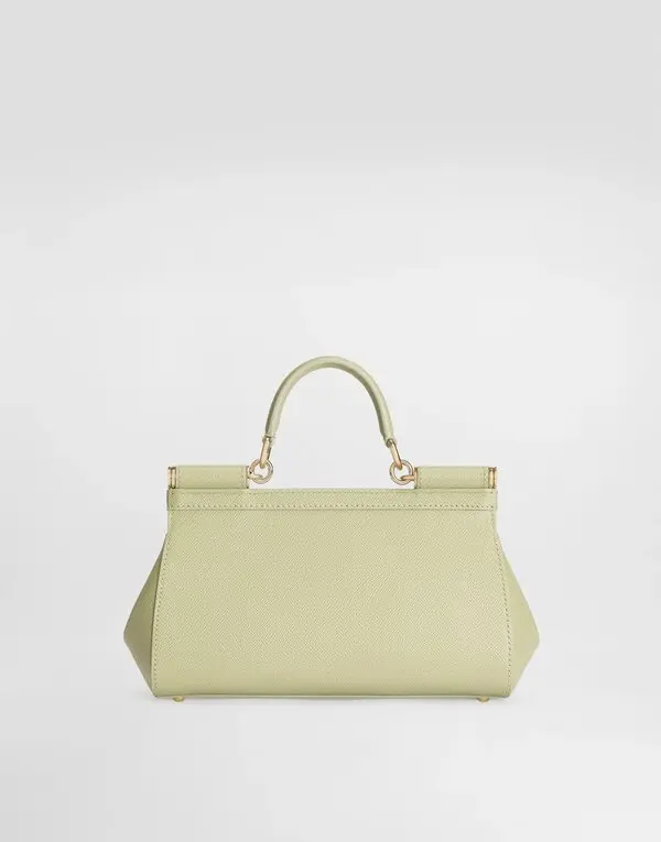 Dolce & Gabbana Medium Sicily Handbag With Logo Plaque - Green