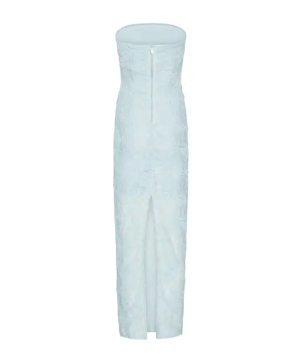 ROTATE BY BIRGER CHRISTENSEN Floral Pattern Strapless Maxi Dress
