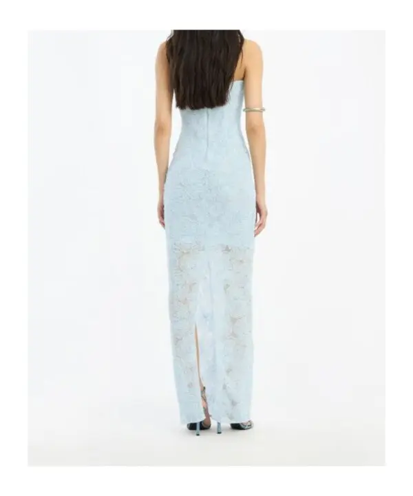 ROTATE BY BIRGER CHRISTENSEN Floral Pattern Strapless Maxi Dress