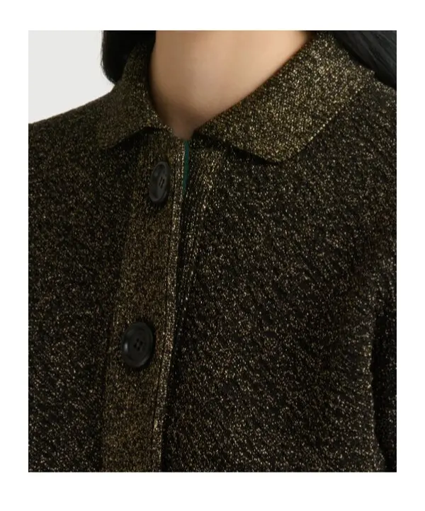 Marni Wool Cardigan With Lurex Detailing - Black