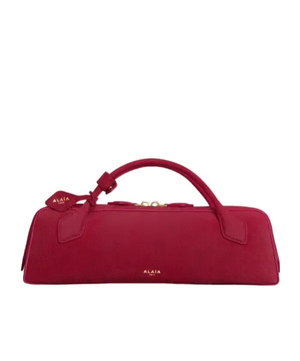 Alaïa Teckel Zipped Clutch Bag - Red