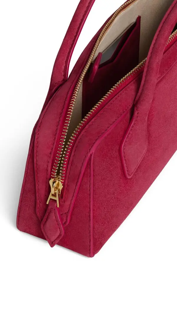 Alaïa Teckel Zipped Clutch Bag - Red