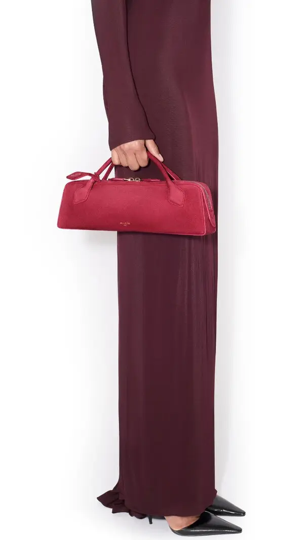 Alaïa Teckel Zipped Clutch Bag - Red