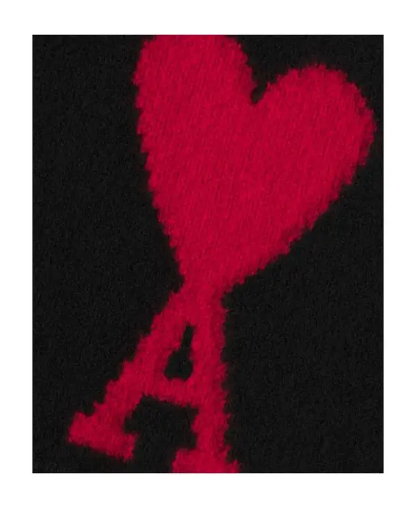 AMI Paris De Coeur Virgin Wool Hoodie