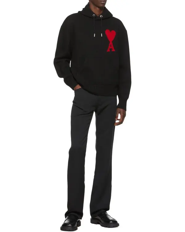 AMI Paris De Coeur Virgin Wool Hoodie