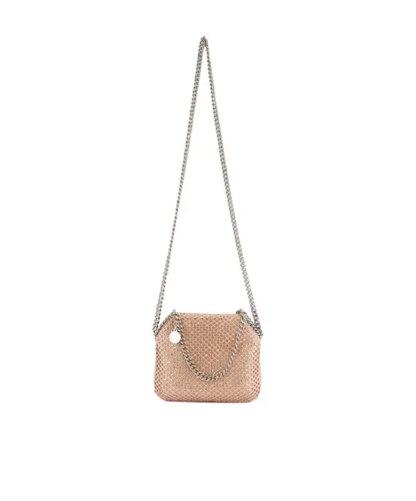Stella McCartney Falabella Embellished Mini Shoulder Bag - Nude
