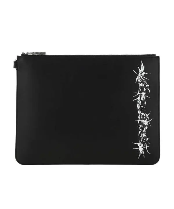 Givenchy Logo Print Pouch Bag - Black