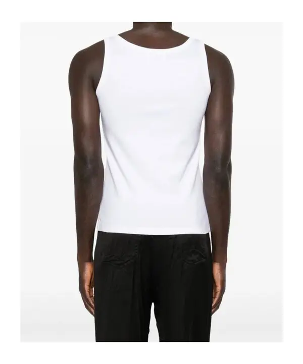 Rhude Logo Embroidered Tank Top - White