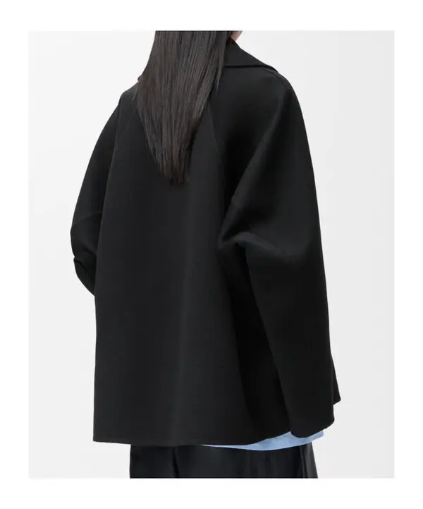 Loewe Double-breasted Coat - Black