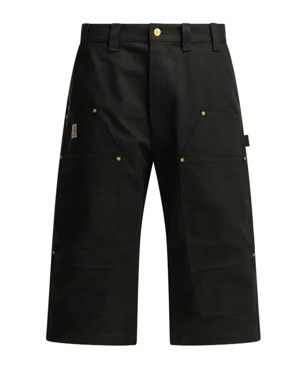 Junya Watanabe X Carhartt Wip Wide-fit Work Shorts - Black
