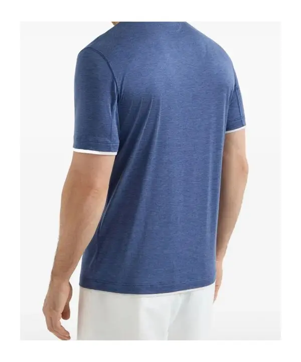 Brunello Cucinelli Faux-layered Jersey Crew Neck T-shirt