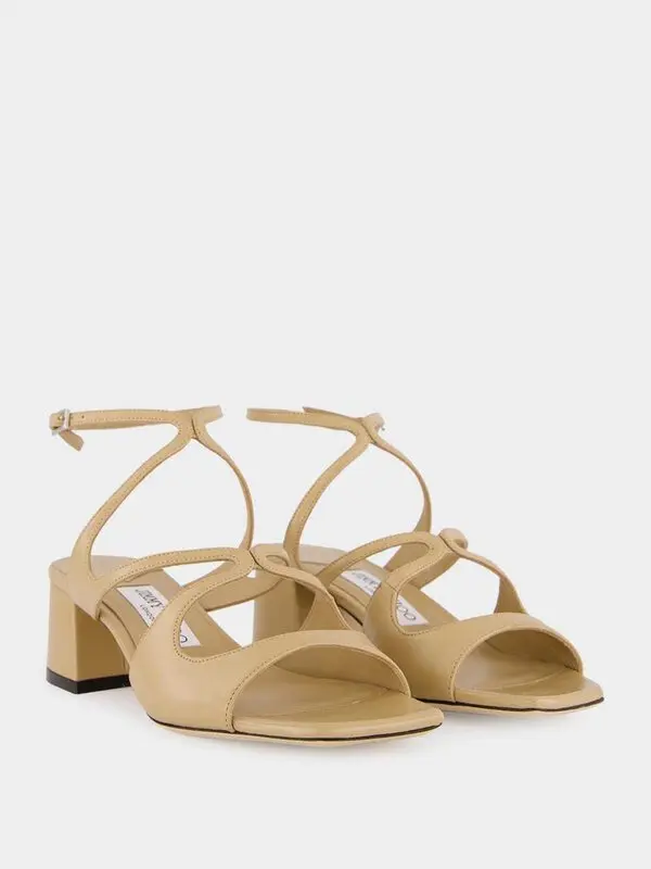 JIMMY CHOO Azilia Strappy Leather Sandals - Chai