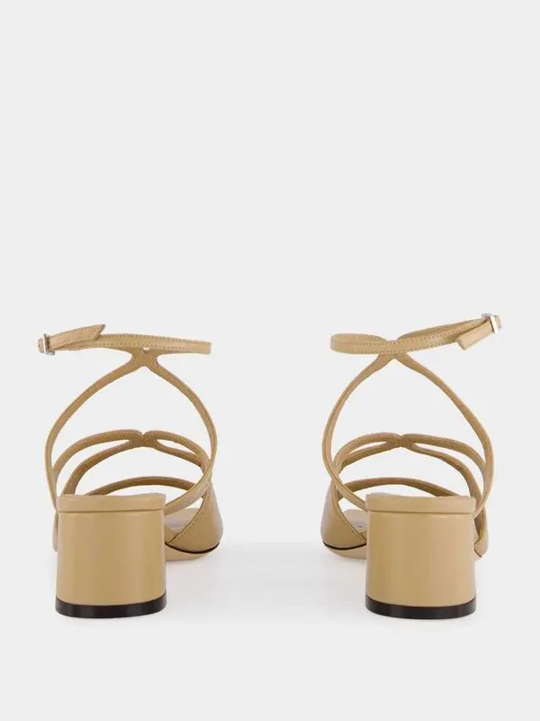JIMMY CHOO Azilia Strappy Leather Sandals - Chai