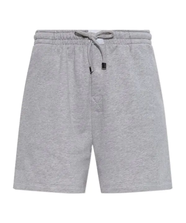 Attico Logo Patch Drawstring Shorts - Grey