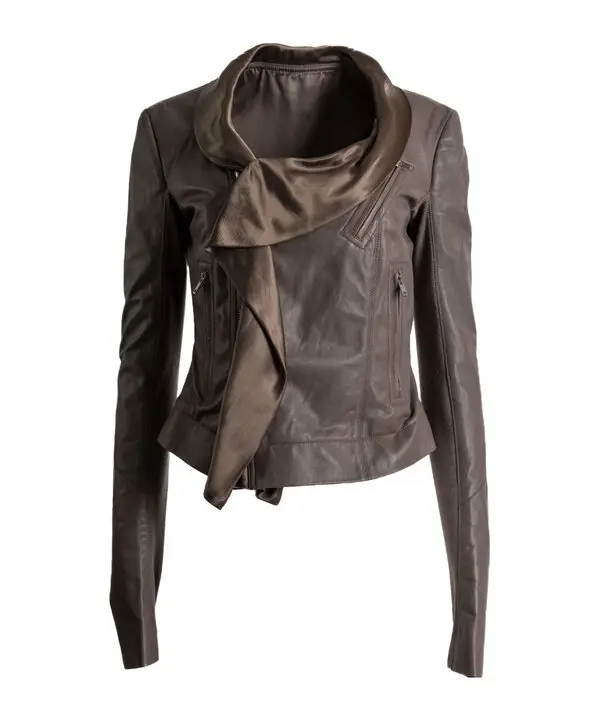 Rick Owens Cropped Draped Jacket - Black
