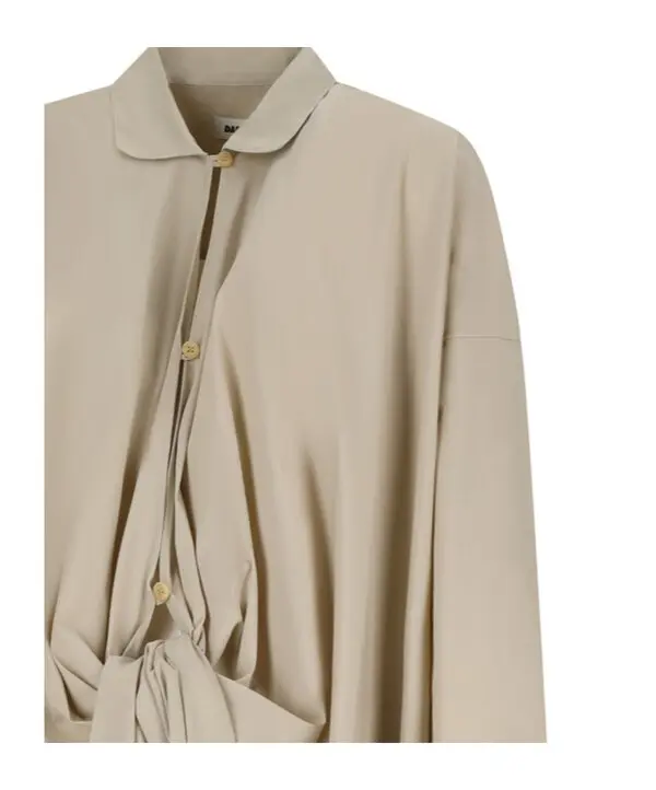 DARKPARK Romy Draped Shirt - Nude