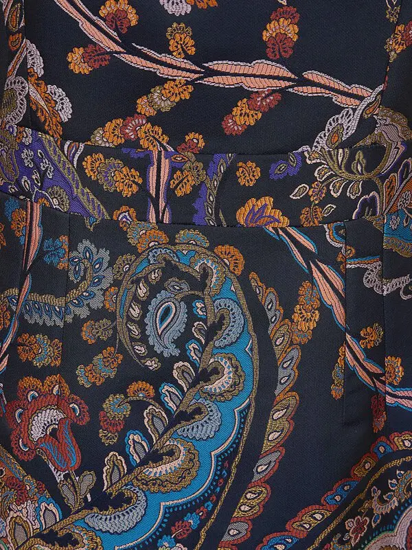 Etro Sleeveless Jacquard Midi Dress