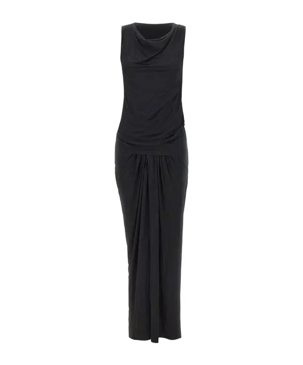 ENTIRE STUDIOS Draped Sleeveless Dress - Black