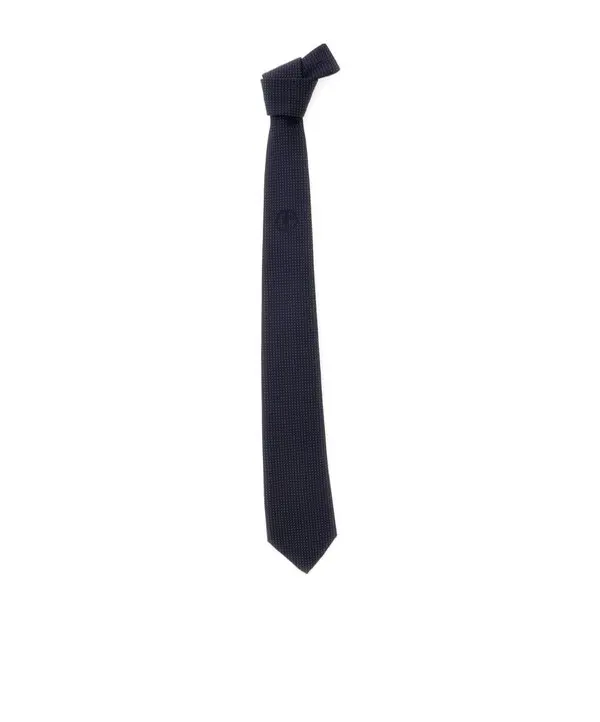 Giorgio Armani All Over Polka Dots Tie - Blue