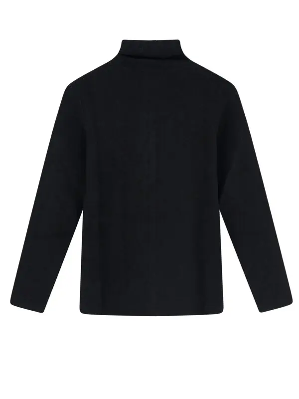 TOTEME Buttoned High-neck Knitted Cardigan - Black