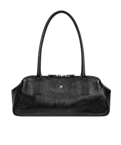 COURREGES Courrèges Shoulder Bag With Logo Detail - Black