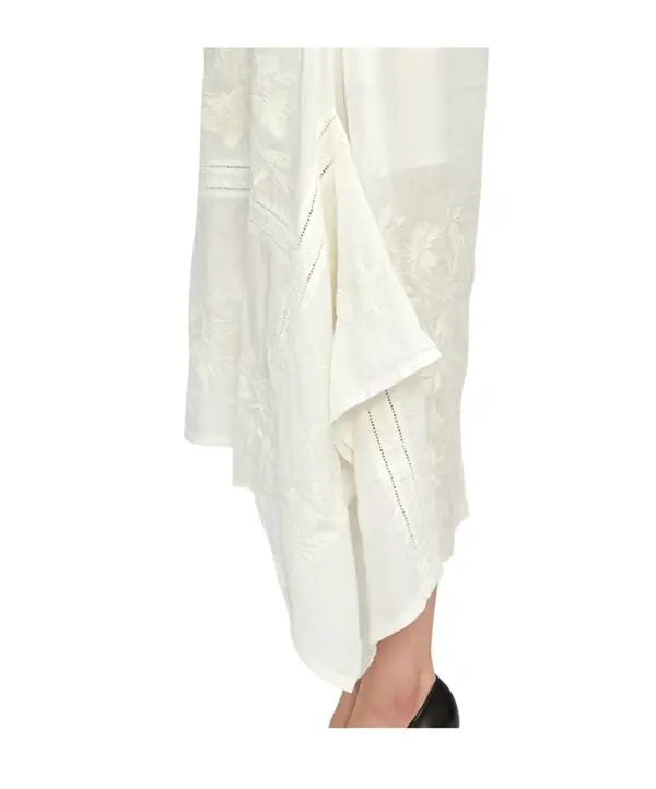 ALLSAINTS Gianna Embroidered Midi Dress