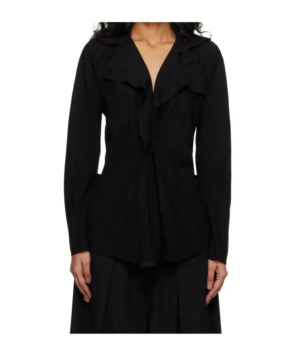 Junya Watanabe Long-sleeved Draped Jacket
