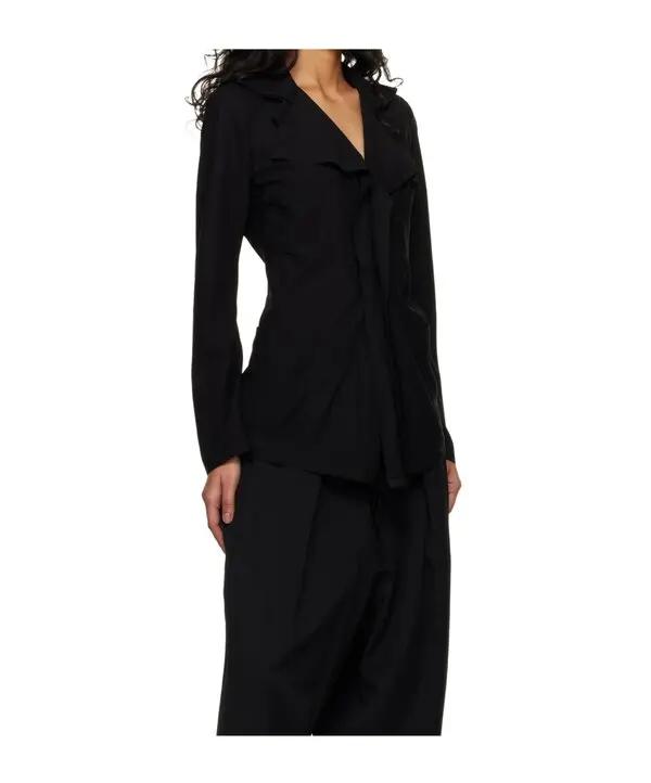 Junya Watanabe Long-sleeved Draped Jacket