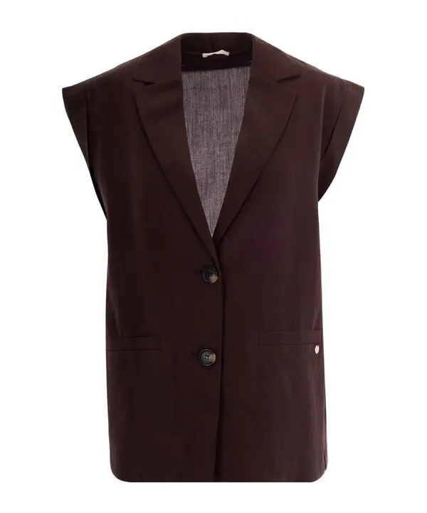 Liu Jo Single-breasted Waistcoat - Black