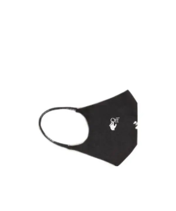 Off-White Hands Off Logo Face Mask - Black