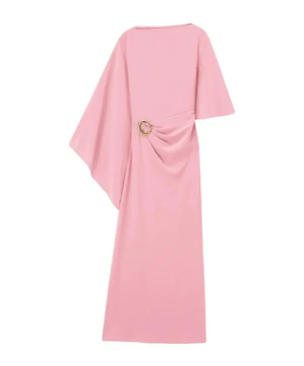 JOSEPH Joya Ring-detail Maxi Dress - Blush