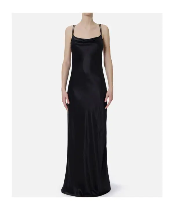 Elisabetta Franchi Satin Maxi Dress