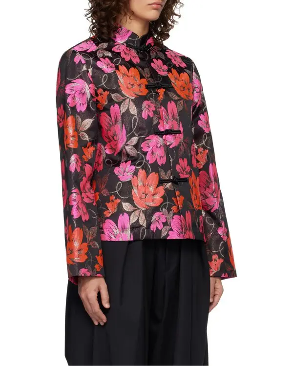 Comme Des Garçons Floral Jacquard Jacket