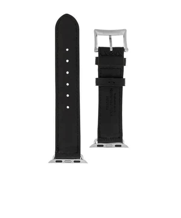 Mcm Embossed Monogram Leather Apple Watch Band