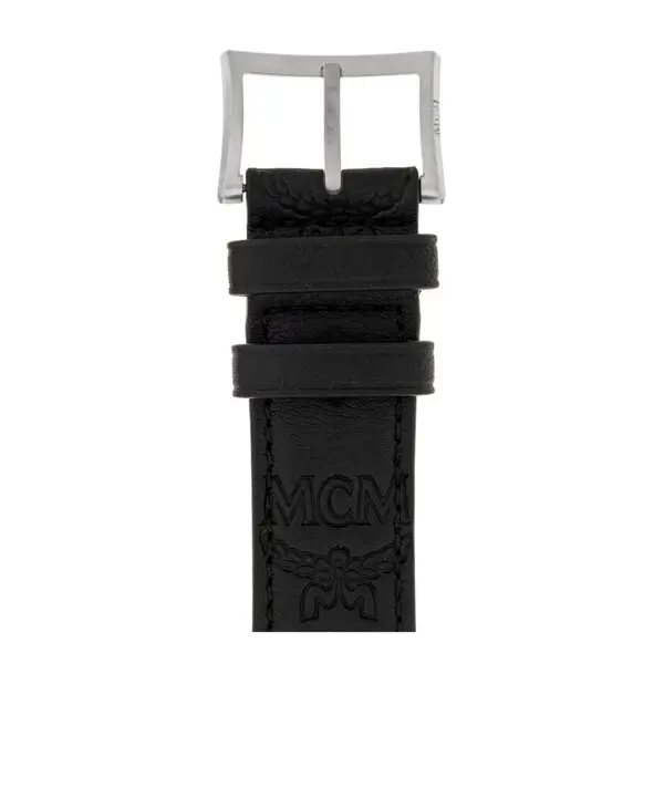 Mcm Embossed Monogram Leather Apple Watch Band