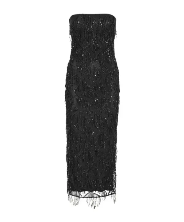 ROTATE BY BIRGER CHRISTENSEN Sequinned Midi Tube Dress