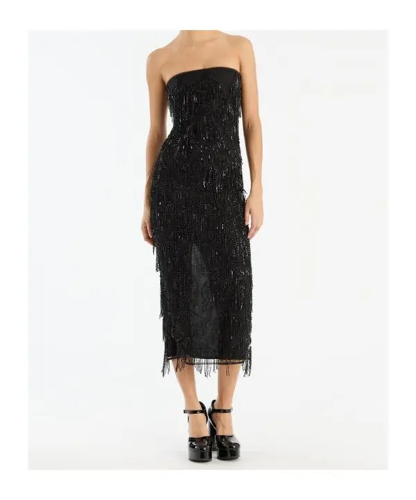 ROTATE BY BIRGER CHRISTENSEN Sequinned Midi Tube Dress