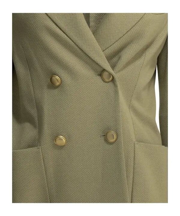 CIRCOLO 1901 Double-breasted Tailored Blazer - Beige