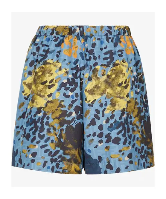 Fendi All-over Falena Dots Print Drawstring Shorts