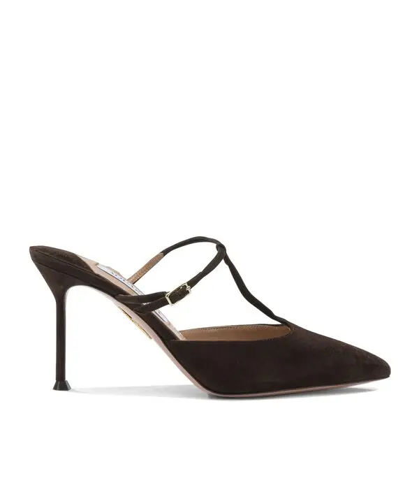 AQUAZZURA Sorbonne Mules - Black