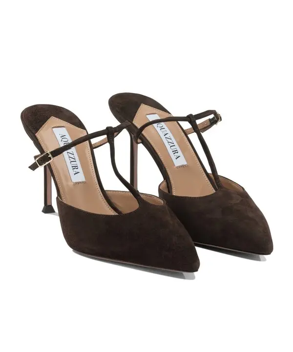 AQUAZZURA Sorbonne Mules - Black