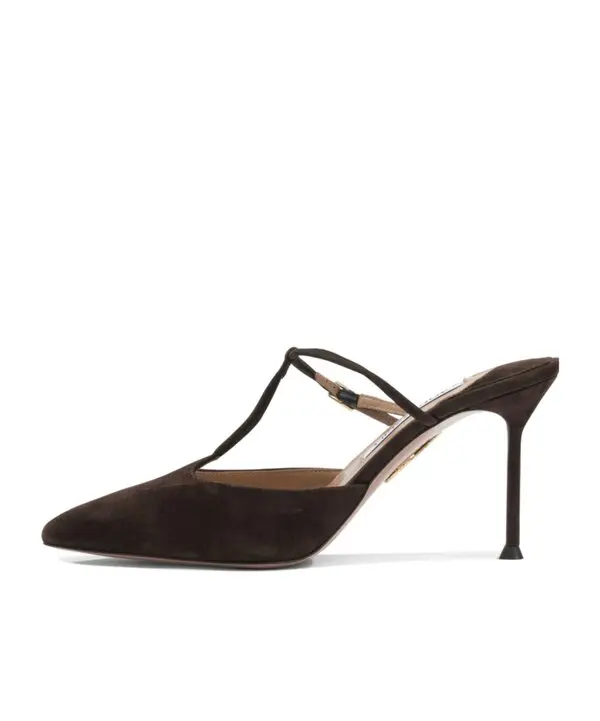 AQUAZZURA Sorbonne Mules - Black