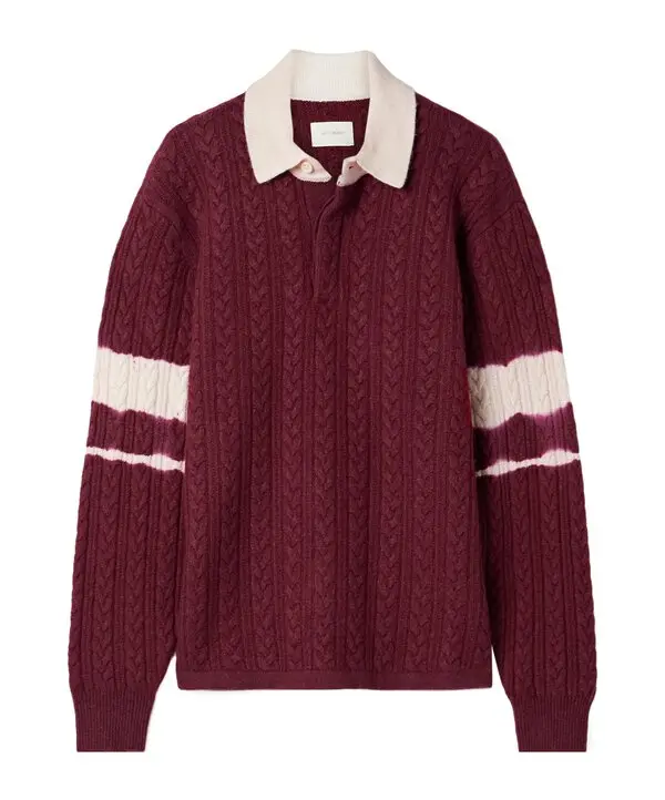 Aimé Leon Dore Long-sleeved Knitwear With Lapel Collar