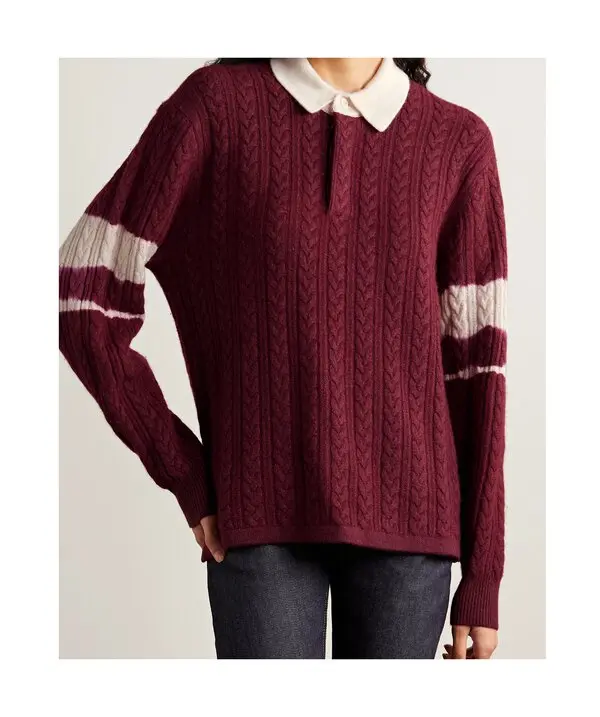 Aimé Leon Dore Long-sleeved Knitwear With Lapel Collar