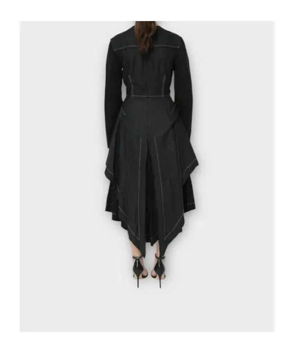 Loewe Long Sleeve Asymmetrical Dress
