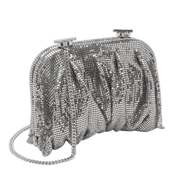 Benedetta Bruzziches Venus La Petite Crystal Clutch Bag - Gray